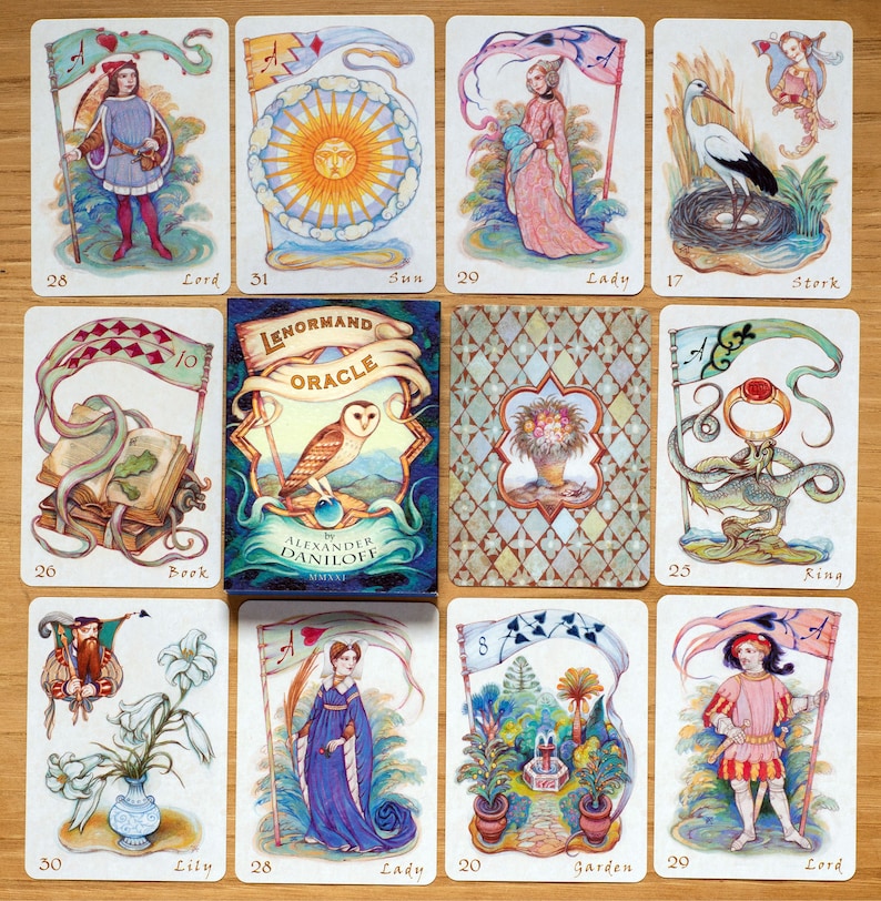 Lenormand Oracle by Alexander Daniloff - Author Divination Cards ...
