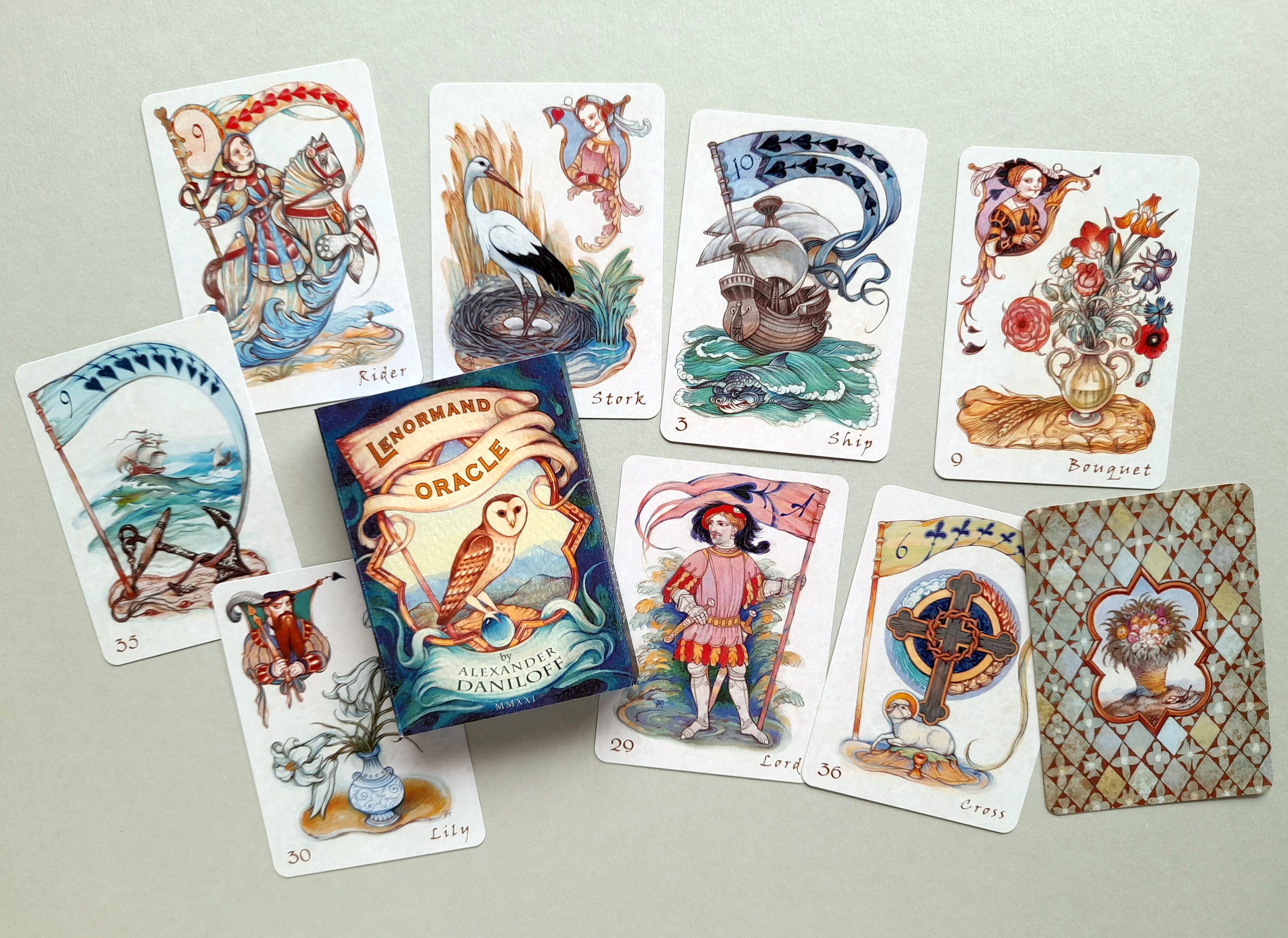 Lenormand Oracle by Alexander Daniloff - Author Divination Cards ...