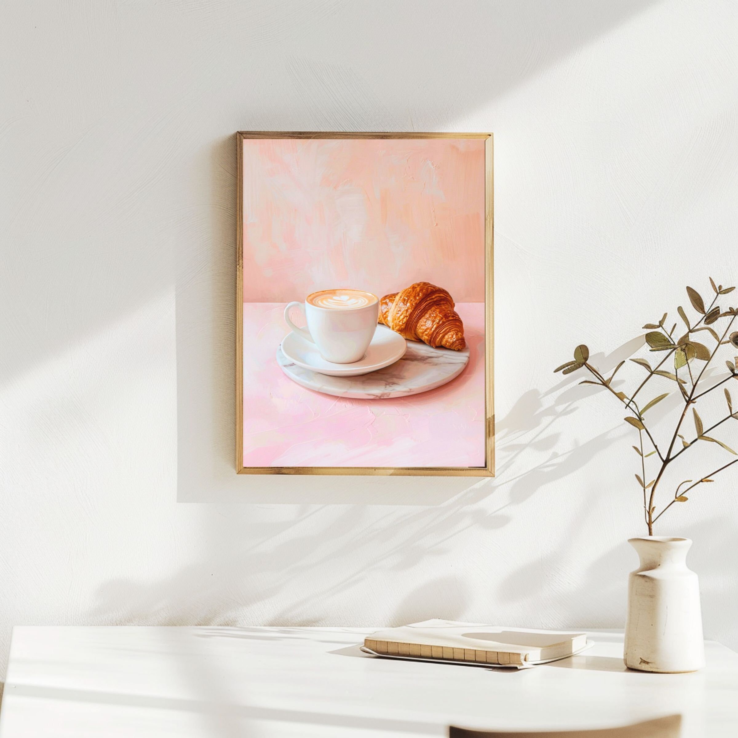 Kitchen Wall Art Print Pink Aesthetic Kitchen Wall Art Kitchen Wall ...