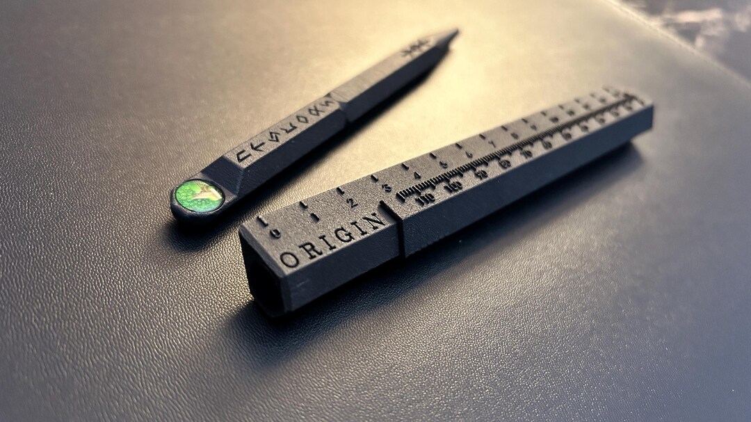 Pen Case Caliper Tool and Ruler Cerakote Finish Viking Pen Runic ...