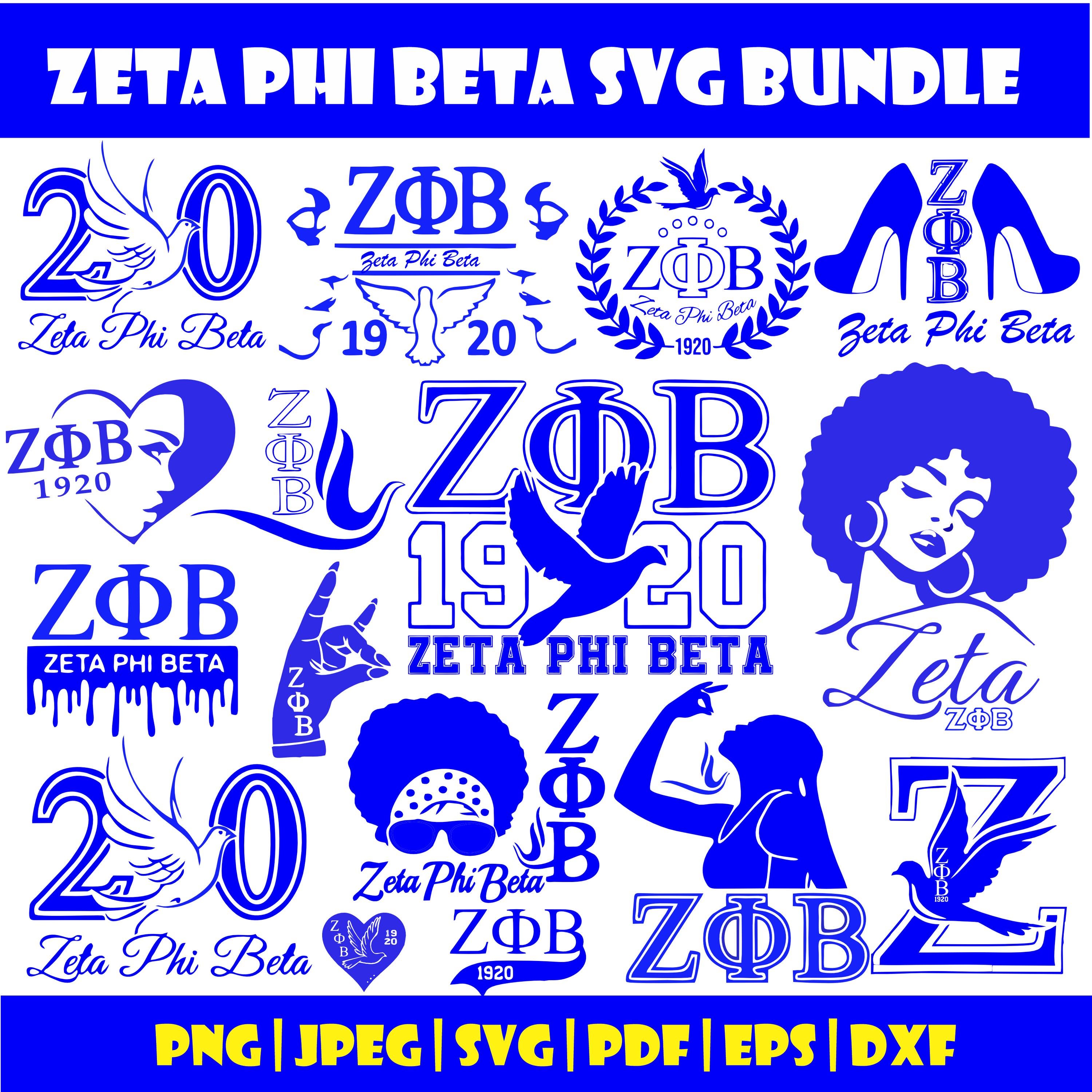 Zeta Phi Beta SVG Bundle: Sorority Cut Files for Cricut & Silhouette - Etsy