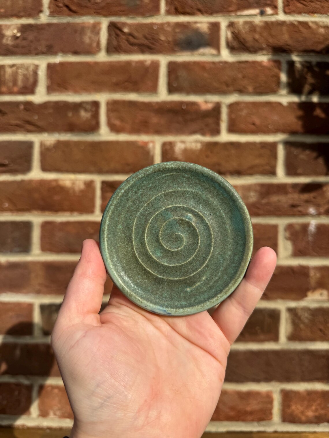 Small Plate 9cm. Functional Serving Plate or Trinket Dish. Blue ...