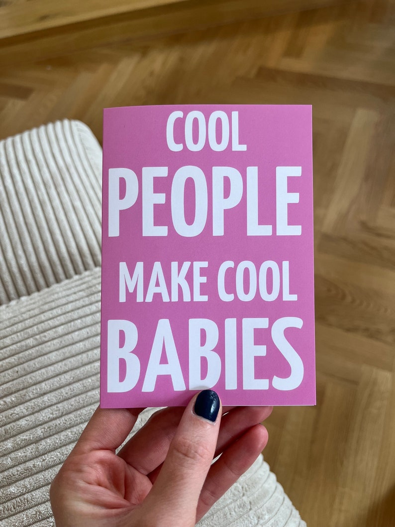 Parents Pink Baby Card: New Baby Shower Gift - Etsy