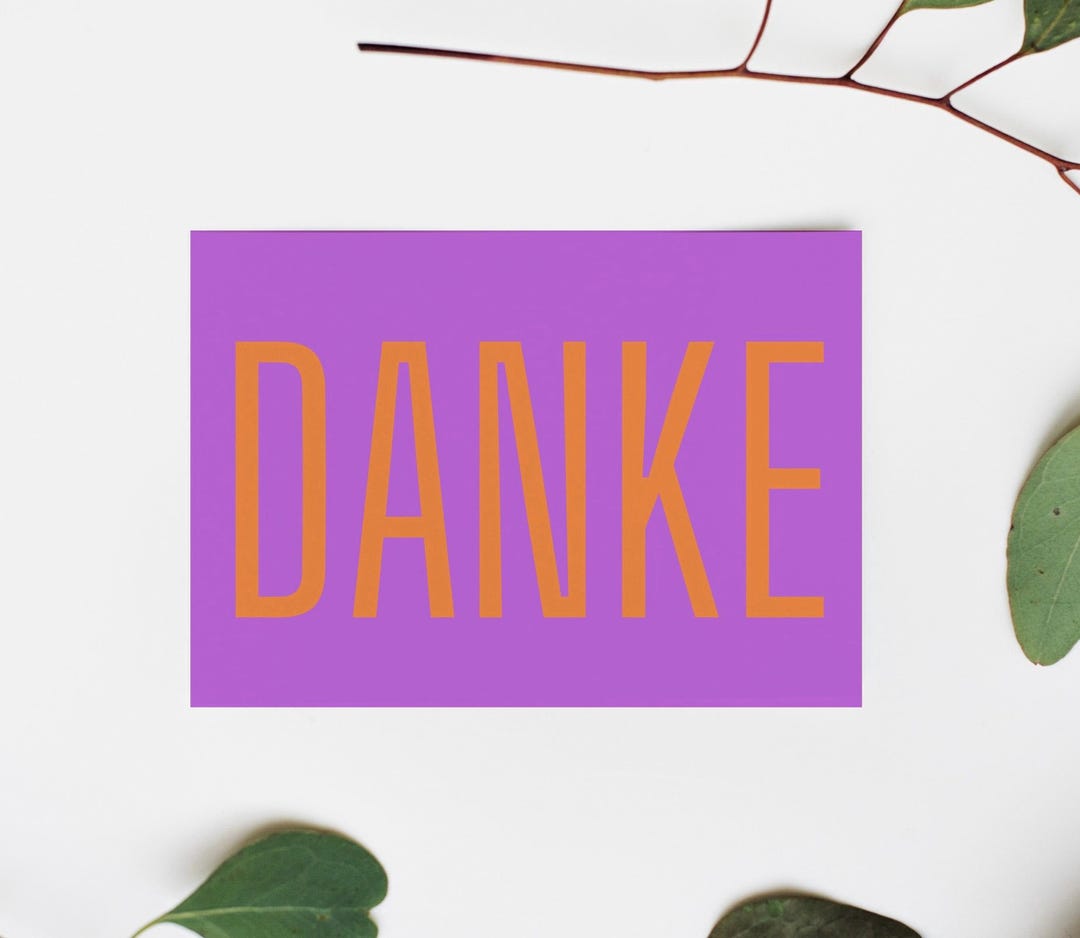 Herzliche Dankeskarte - Danke Sagen Auf Minimalistischer Und Moderner ...