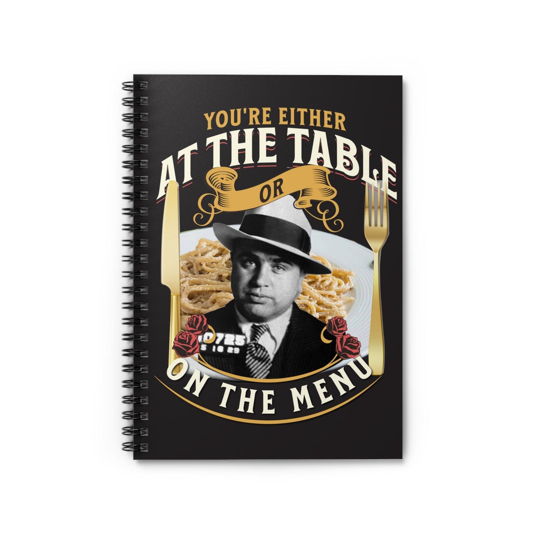 Al Capone Quote, Funny Food Quote, Food Journal, Foodie Gift, Cook's ...