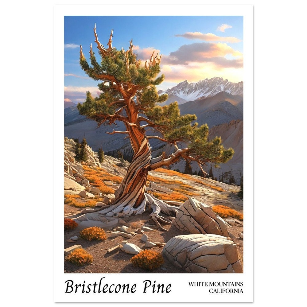 Bristlecone Pine Print Ancient Tree Art, White Mountains California ...