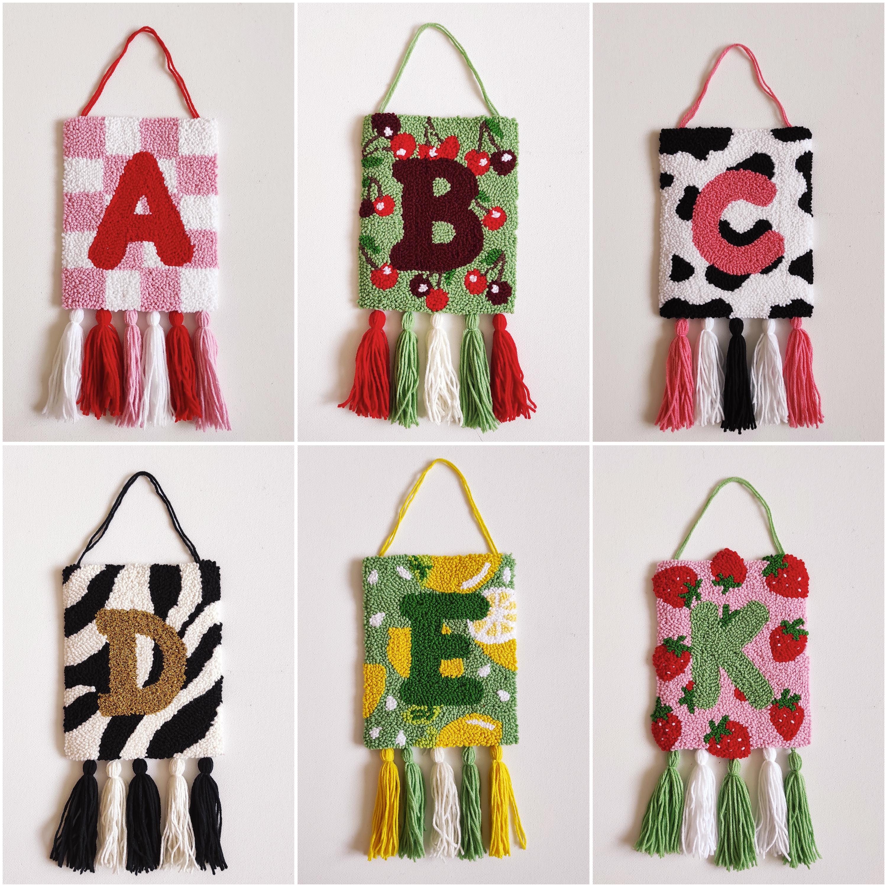 Custom Punch Needle Wall Hanging: Personalized Textile Decor - Etsy