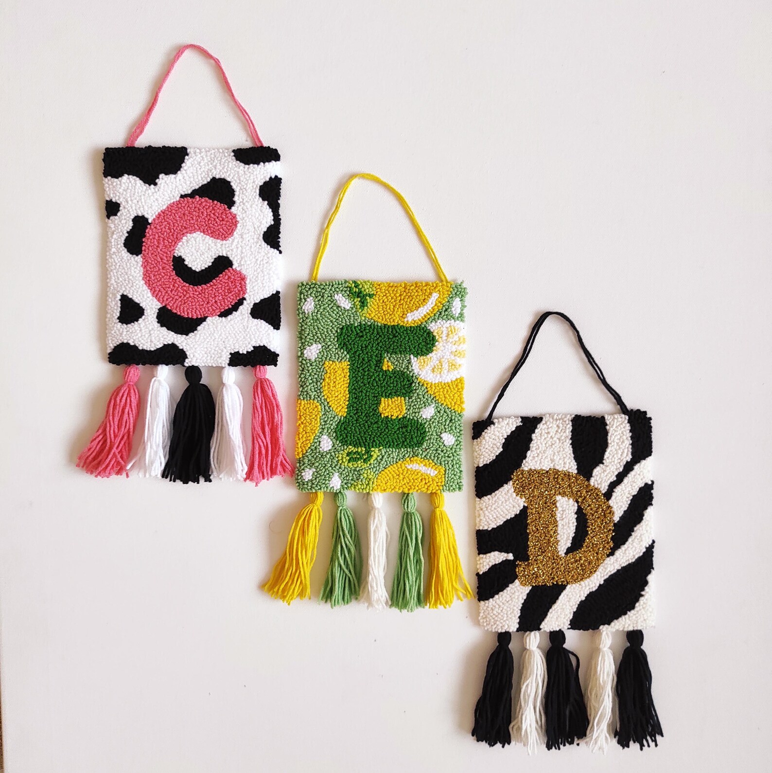 Custom Punch Needle Wall Hanging: Personalized Textile Decor - Etsy