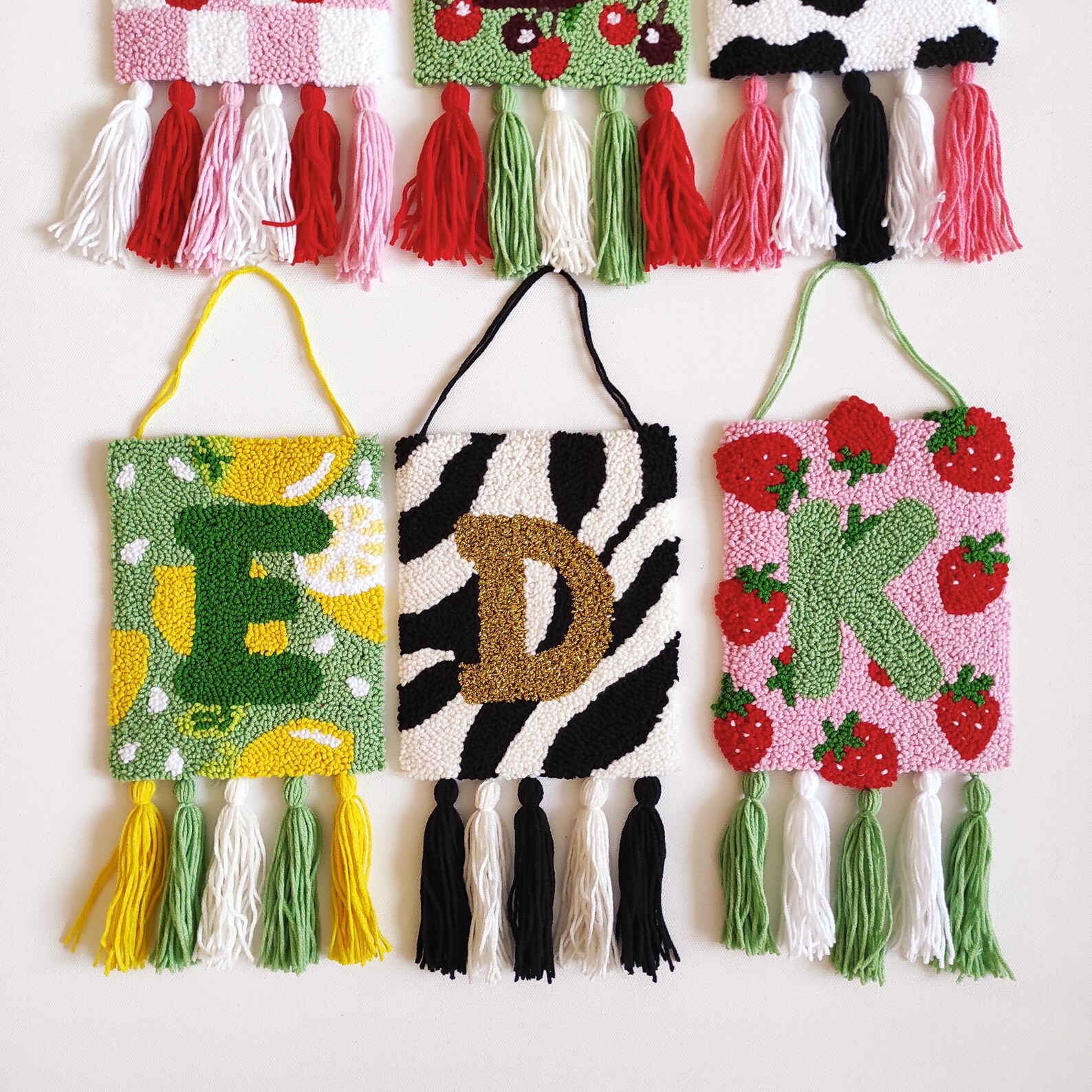 Custom Punch Needle Wall Hanging: Personalized Textile Decor - Etsy