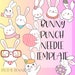 Bunny Punch Needle Patterns: Easter Templates (PDF Download) - Etsy