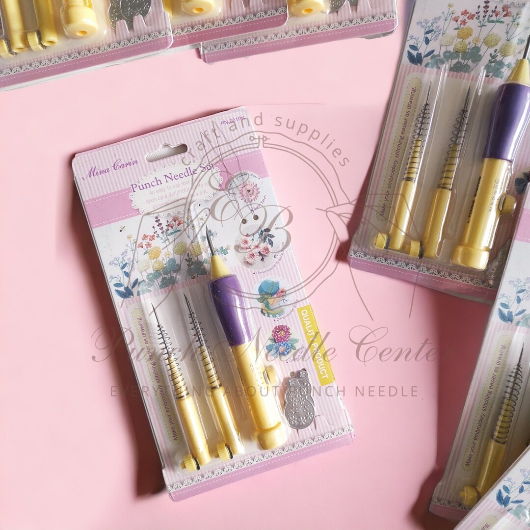 Mina Carin Adjustable Punch Needle Set: Yarn Art Craft Tool - Etsy
