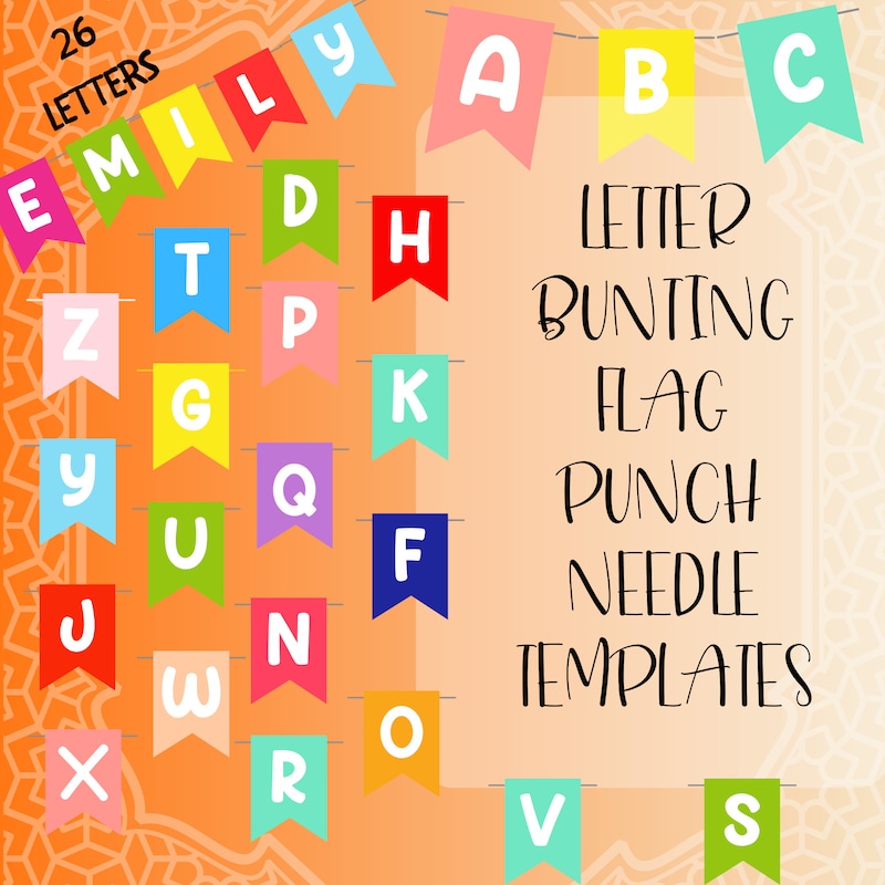 Letter Bunting - Etsy