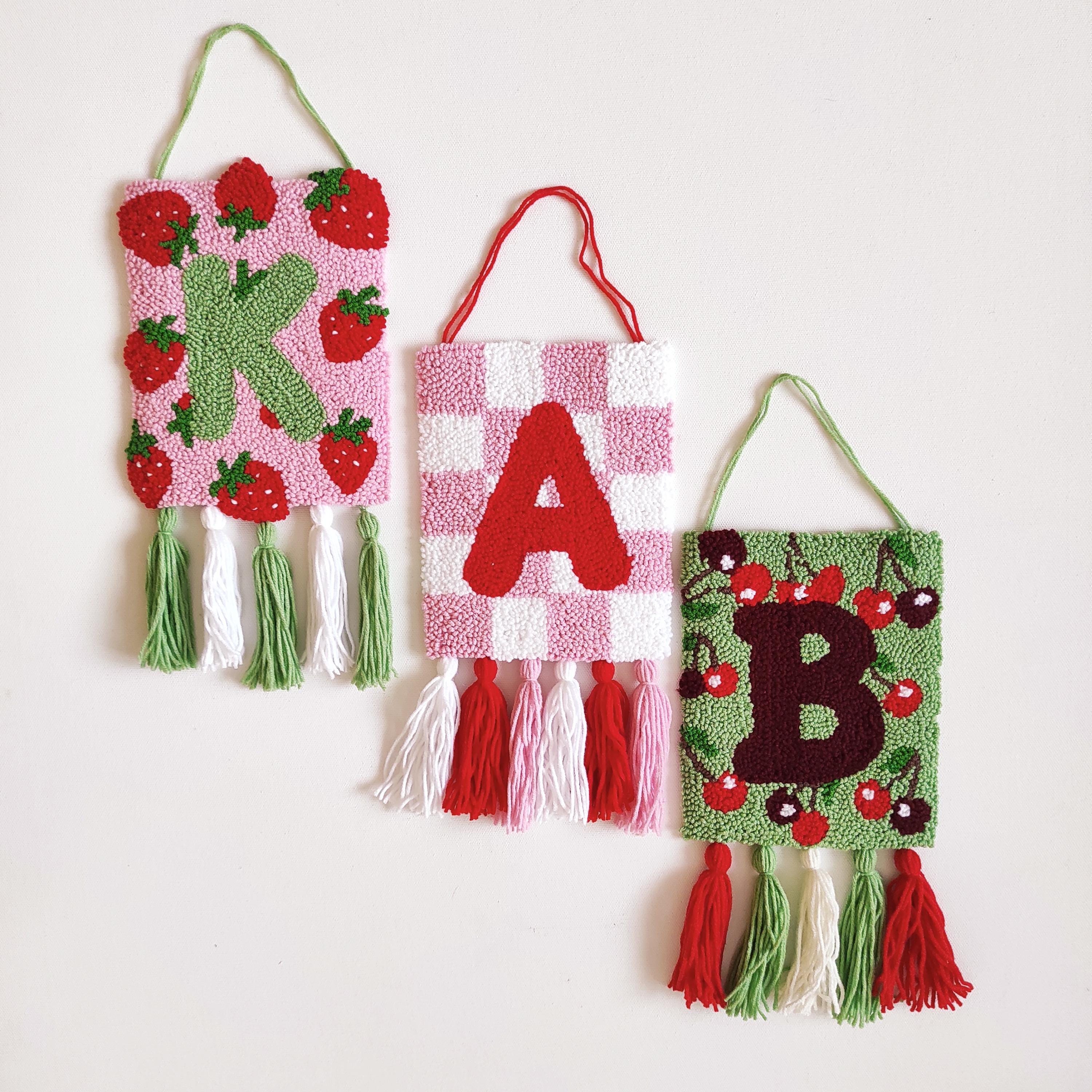 Custom Punch Needle Wall Hanging: Personalized Textile Decor - Etsy