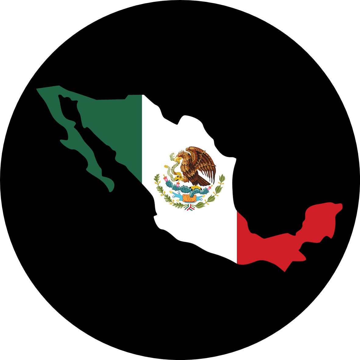 Mexico Outline Sticker, Mexico Flag Sticker, Waterproof Sticker, Mexican Flag Sticker - Etsy