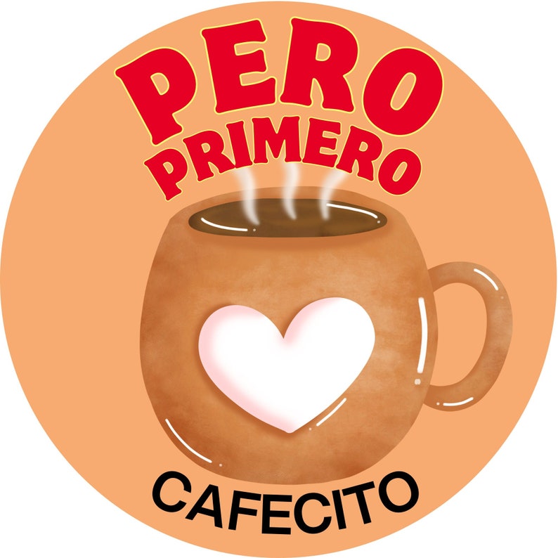 Cafe Sticker - Cafecito Sticker - Coffee Lover Latin Sticker ...