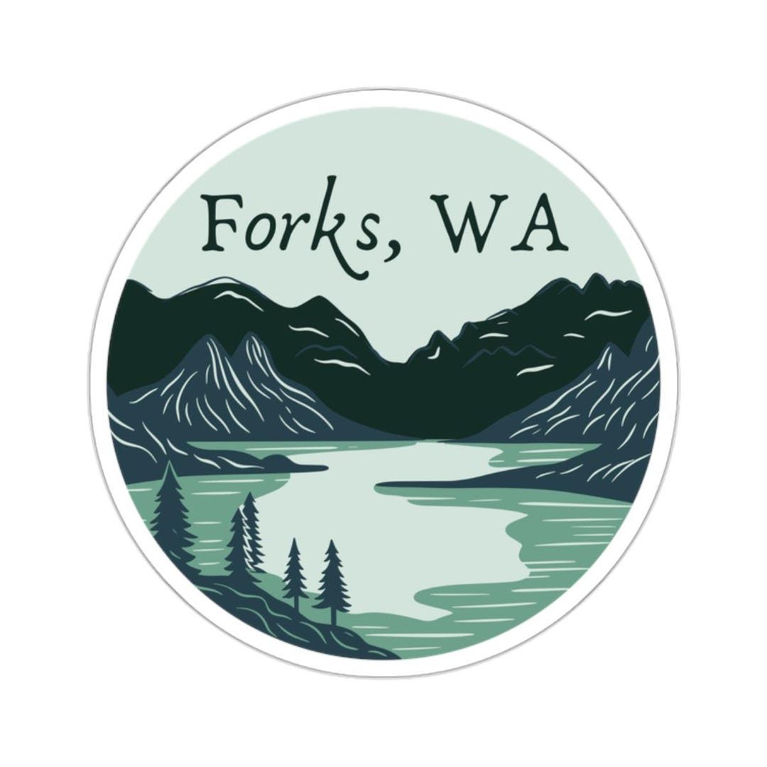 Twilight Sticker, Forks, WA, Edward Cullen, Bella Swan, Hoa Hoa Season ...