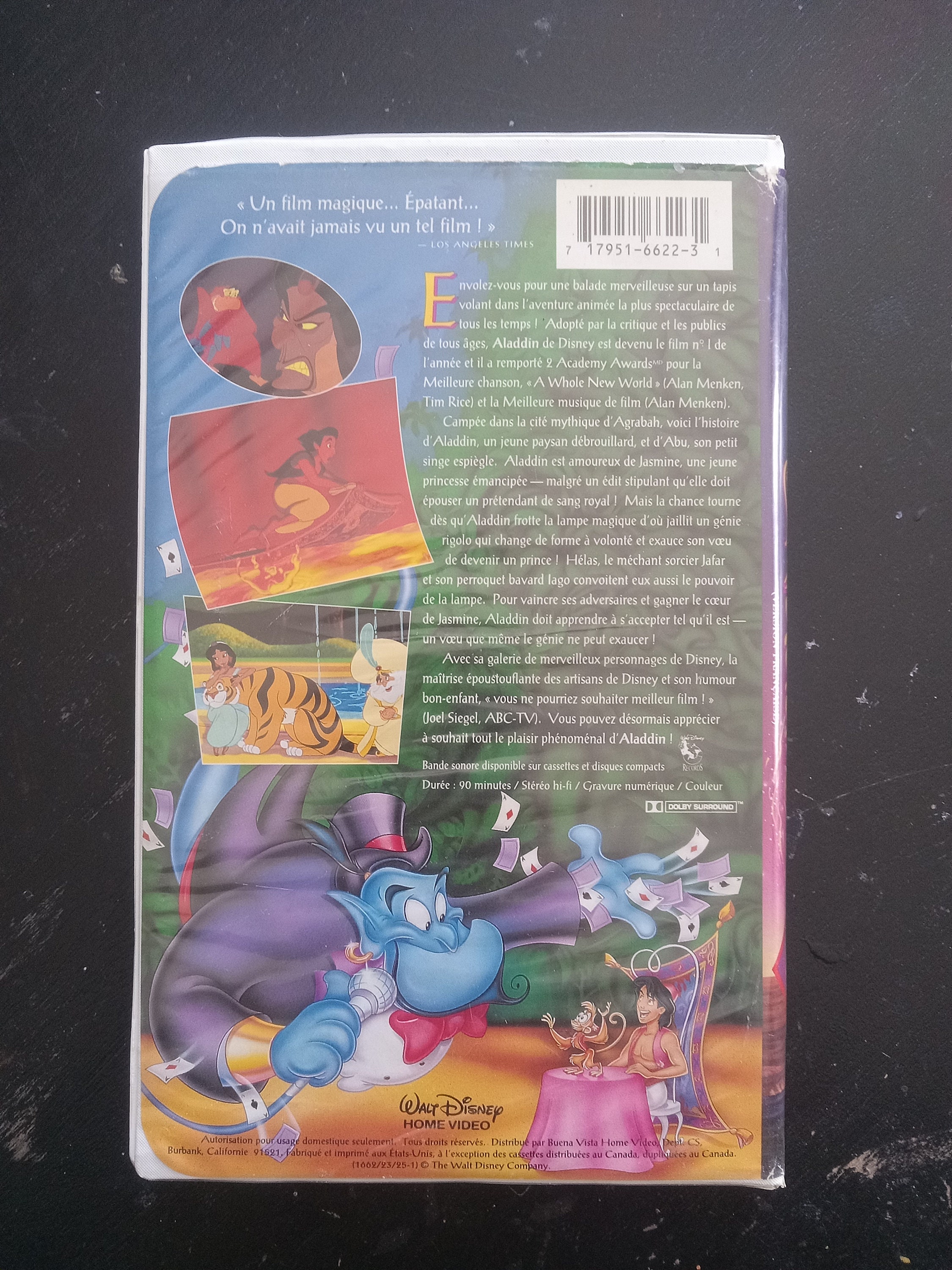 RARE Black Diamond Aladdin VF Dubbed in Quebec VHS - Etsy