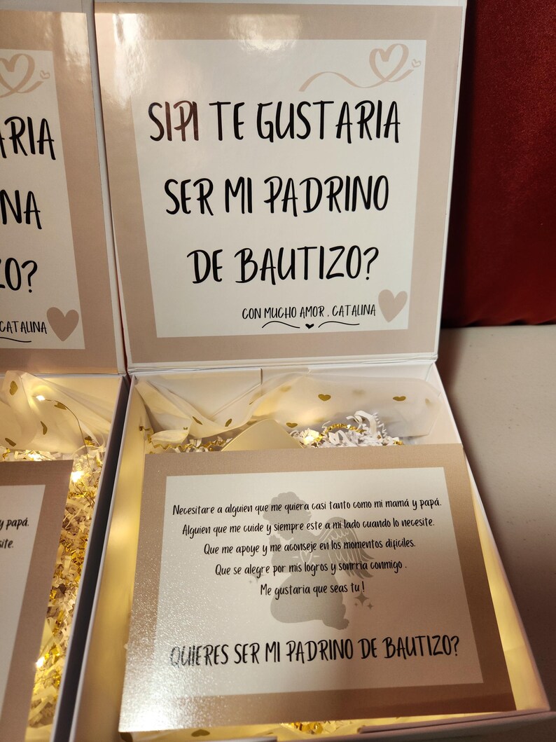 Personalized Padrino/madrina Gift Box With a Glass 16oz - Etsy