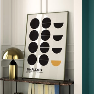 Bauhaus Poster, Geometrical Print, Printable Poster, Retro Minimalist ...