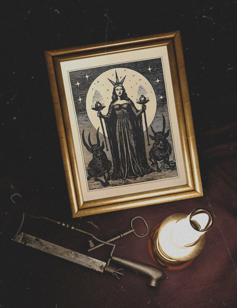 Hecate Greek Goddess Print, Hekate Printable Poster, Dark Academia ...