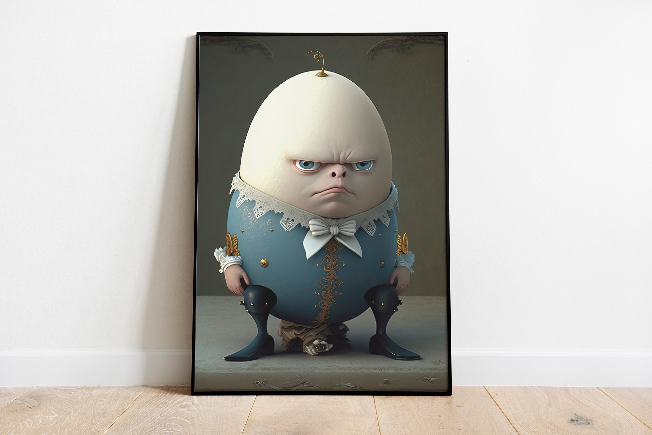 Alice in Wonderland Humpty Dumpty Poster, Surreal Humpty Dumpty Print ...