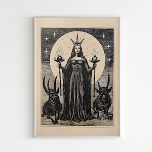 Hecate Greek Goddess Print, Hekate Printable Poster, Dark Academia ...