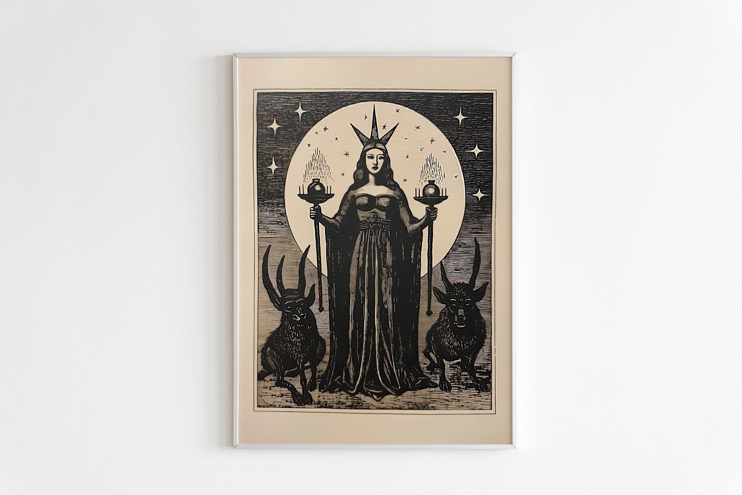 Hecate Greek Goddess Print, Hekate Printable Poster, Dark Academia ...
