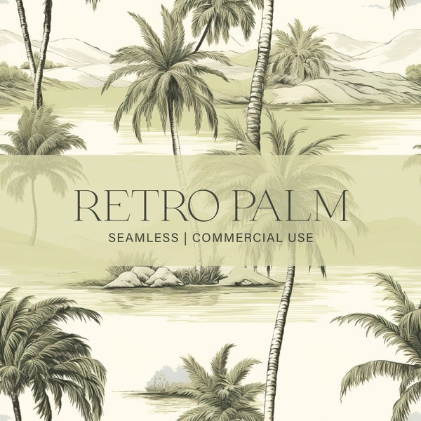 Palm Tree Fabric - Etsy UK