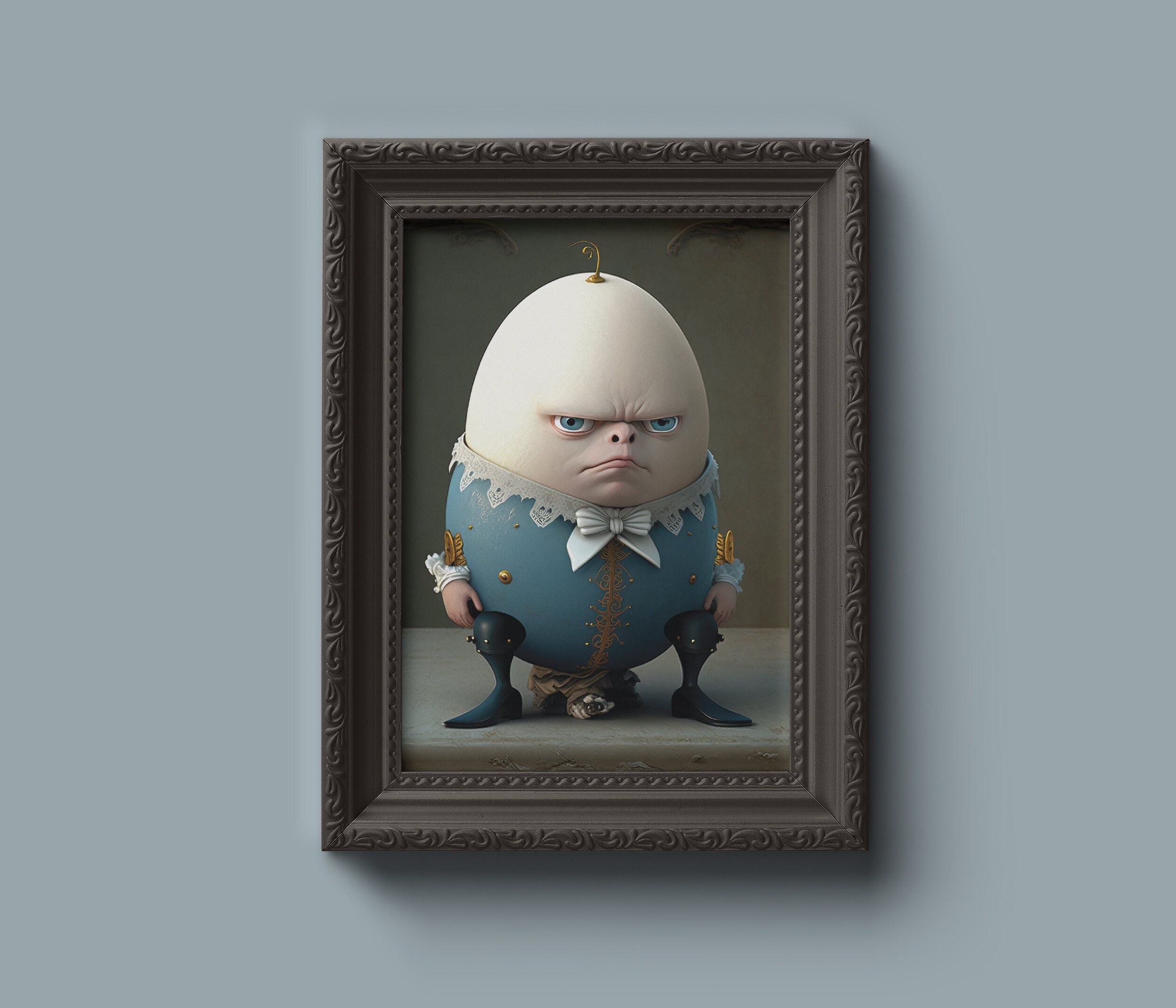 Alice in Wonderland Humpty Dumpty Poster, Surreal Humpty Dumpty Print ...