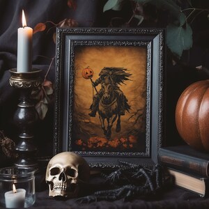Headless Horseman Print, Digital Download, the Legend of the Sleepy ...