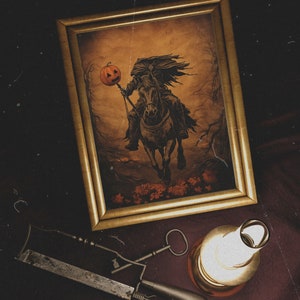 Headless Horseman Print, Digital Download, the Legend of the Sleepy ...