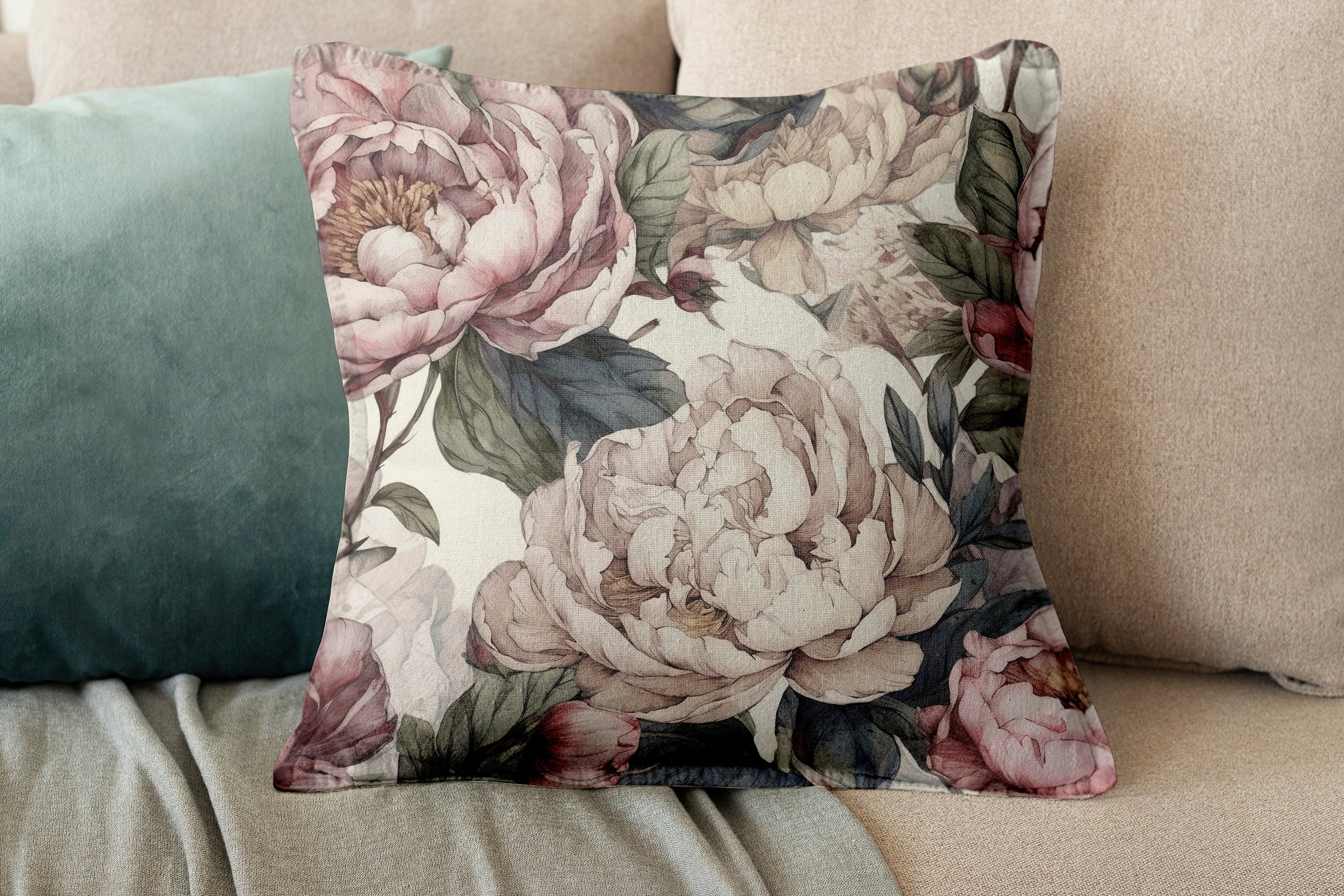 Vintage Peony Seamless Pattern, Seamless Pattern, Peony Pattern ...