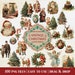 Vintage Christmas Clipart Bundle, 100 PNG Cliparts for Commercial Use ...