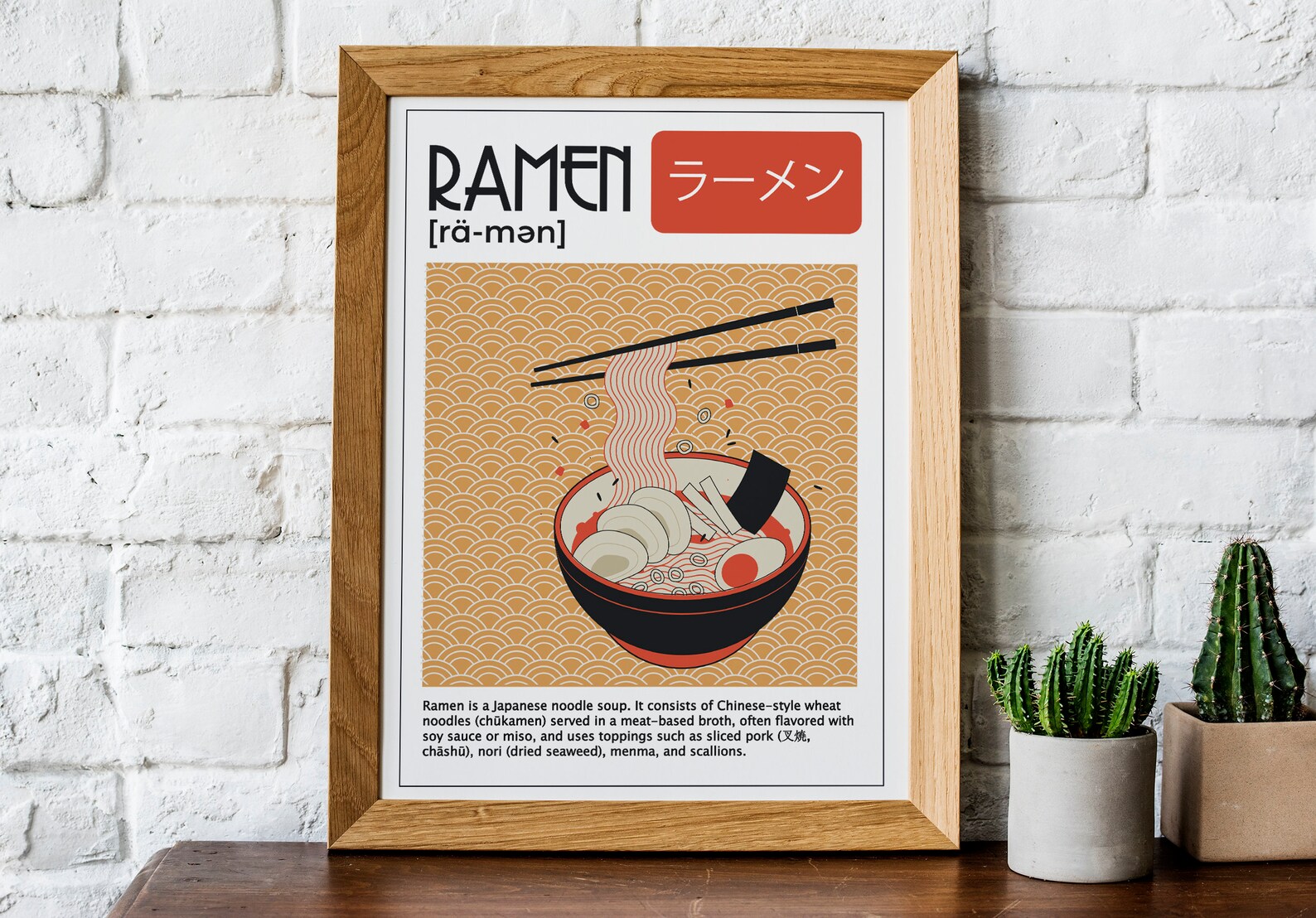 Ramen Poster, Ramen Noodles Poster, Ramen Art Print, Ramen Definition ...