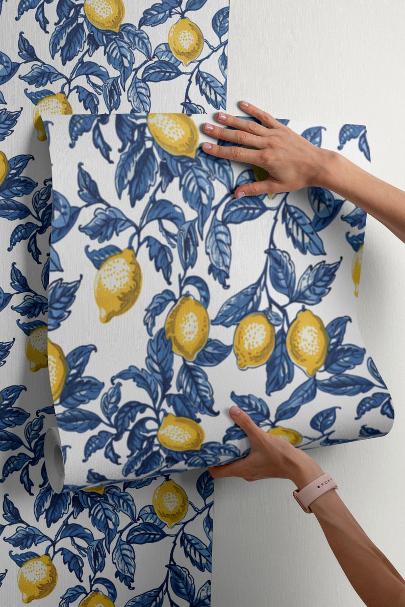 Sicilian Lemons Seamless Pattern, Lemons Pattern, Commercial Use ...