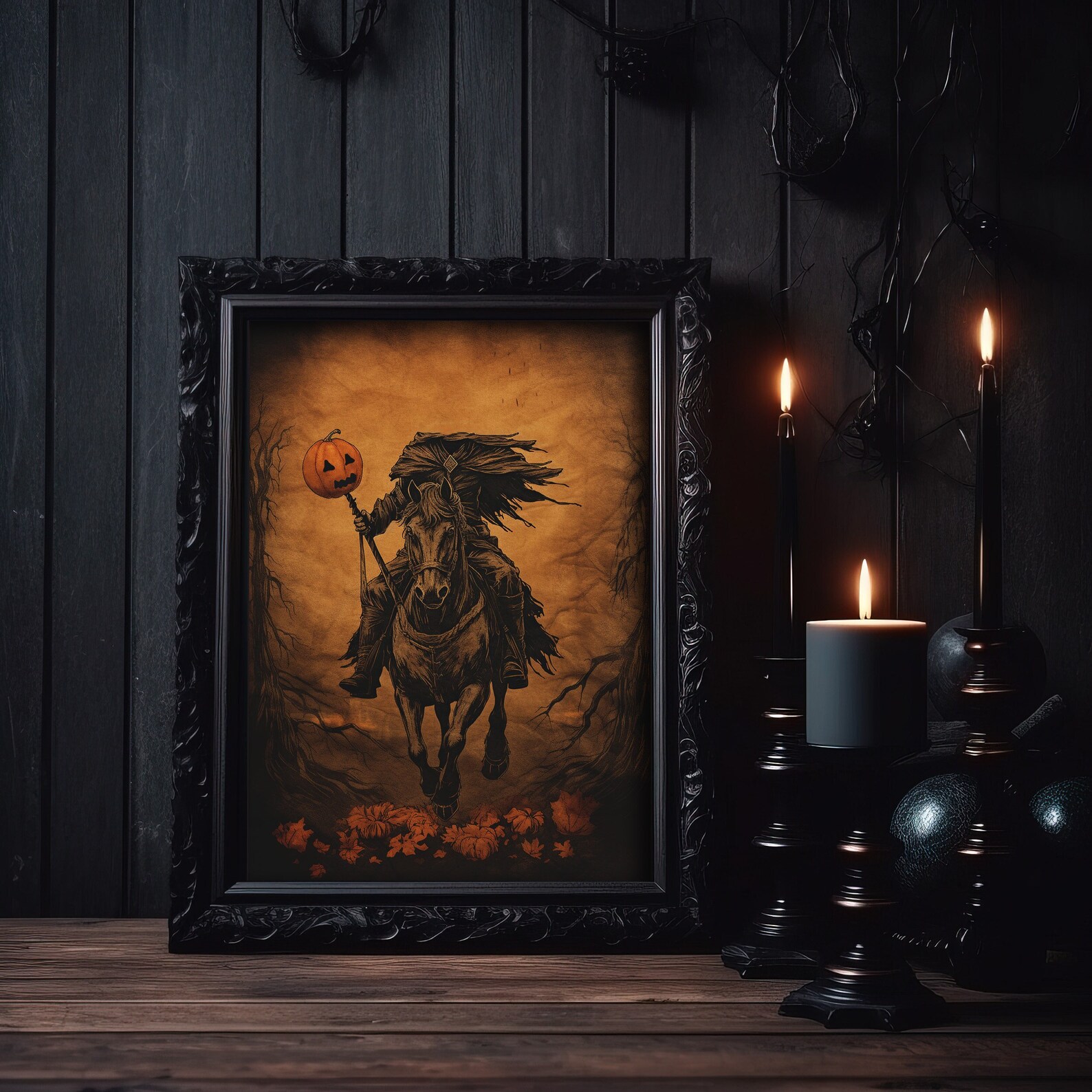 Headless Horseman Print, Digital Download, the Legend of the Sleepy ...