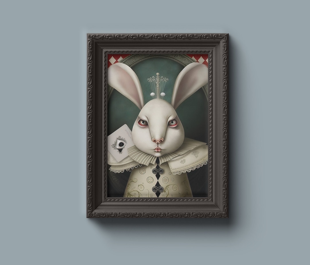 Alice in Wonderland - the White Rabbit, the White Rabbit Poster, White ...