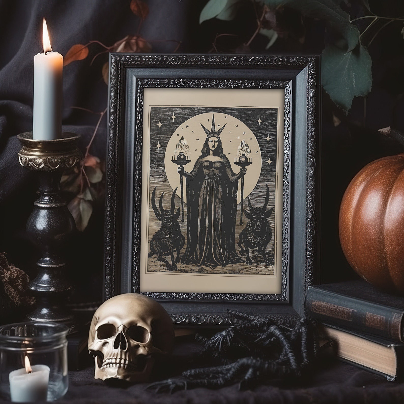 Hecate Greek Goddess Print, Hekate Printable Poster, Dark Academia ...