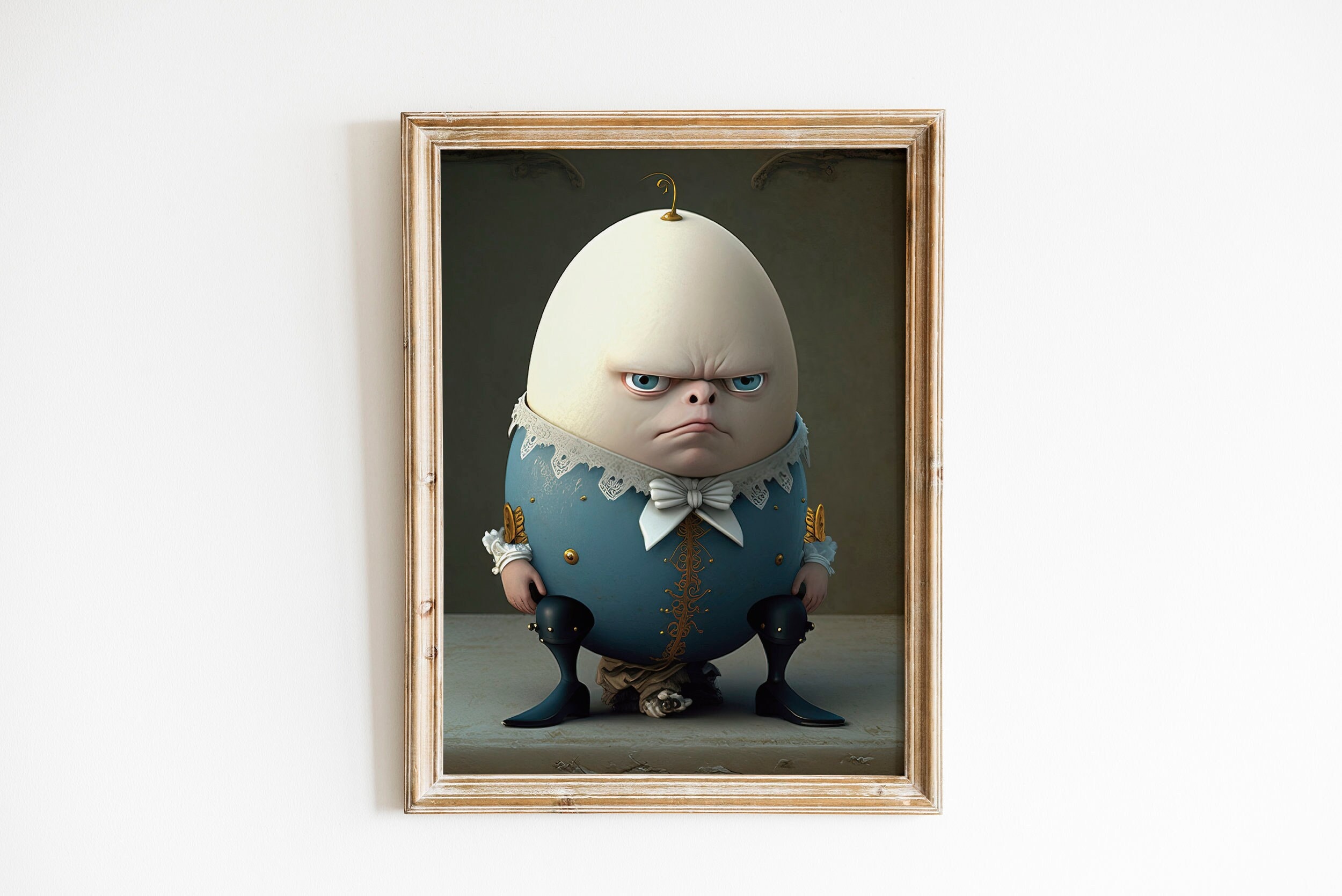 Alice in Wonderland - Humpty Dumpty Poster, Surreal Humpty Dumpty Print ...
