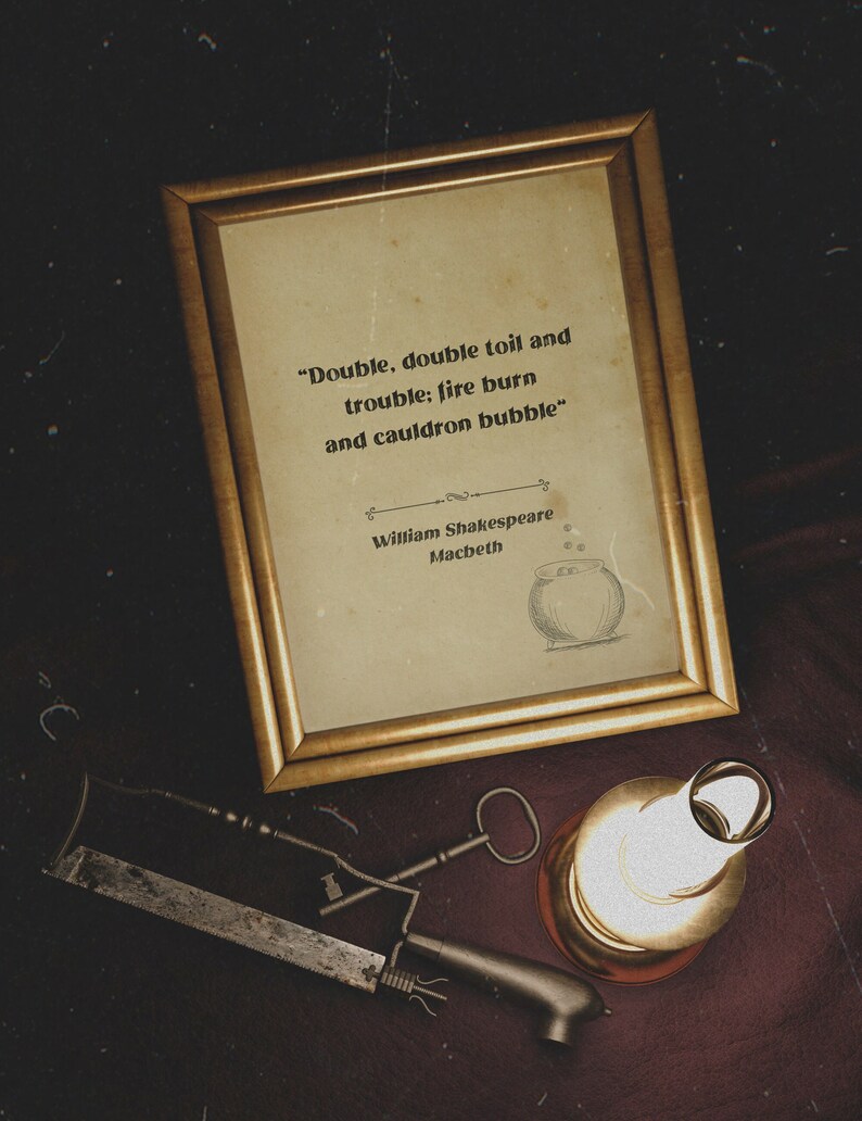 Macbeth Quote Poster, William Shakespeare Quote, Macbeth Quote ...