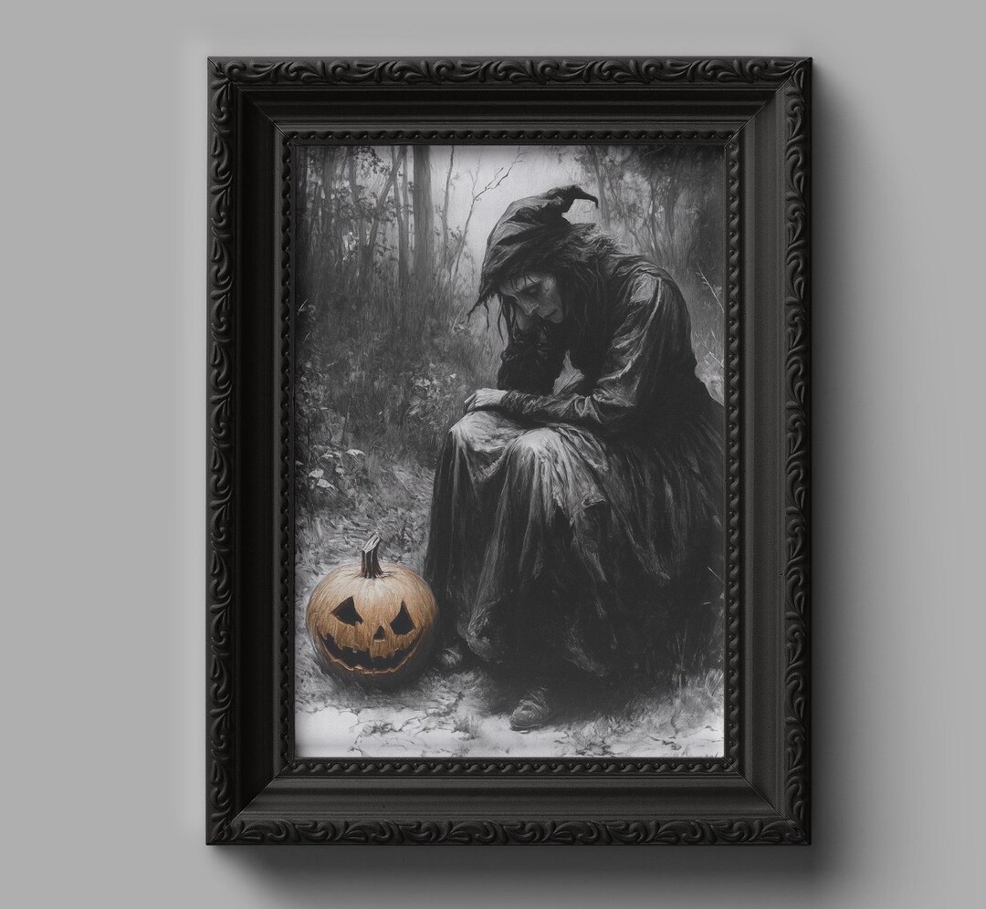 Halloween Witch Poster, Witchy Wall Art, Printable Poster, Halloween ...