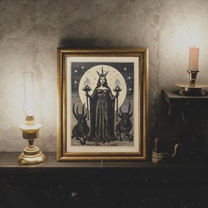 Hecate Greek Goddess Print, Hekate Printable Poster, Dark Academia ...