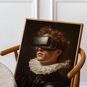 VR Renaissance | Altered Art, Modern Oil Painting, Portrait Wall Art ...