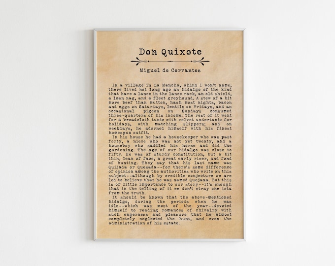 Printable Don Quixote Book Cover Page on Old Cervantes Encyclopedia ...