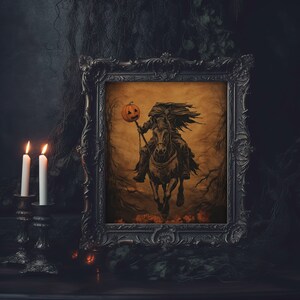 Headless Horseman Print, Digital Download, the Legend of the Sleepy ...