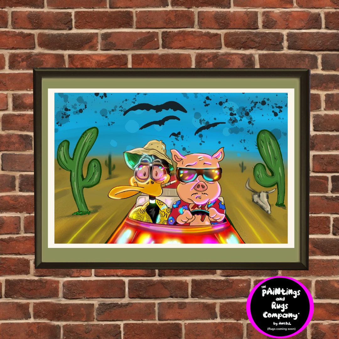 Fear and Loathing in Las Vegas by Antdel Wall Art Print - Etsy