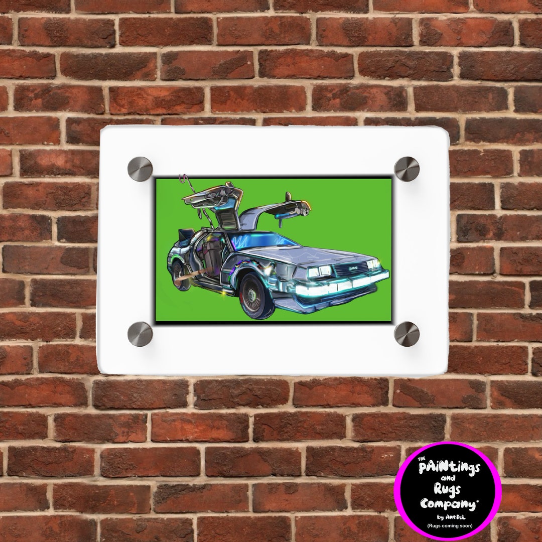 Delorean by Antdel Acrylic Wall Art Panels. Back to the Future, Doc ...