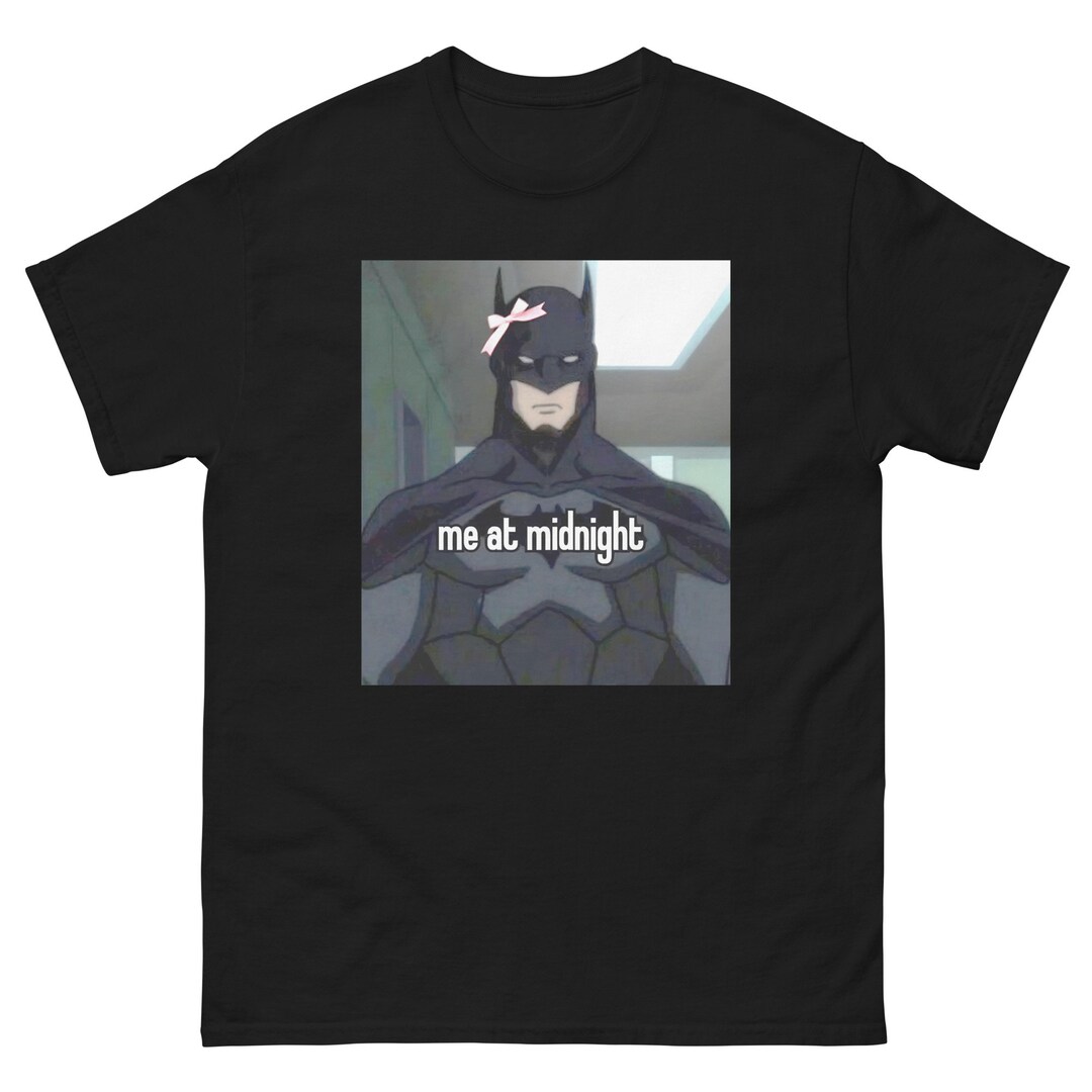 Me at Midnight Meme T-shirt: Coquette Superhero Pink Ribbon - Etsy