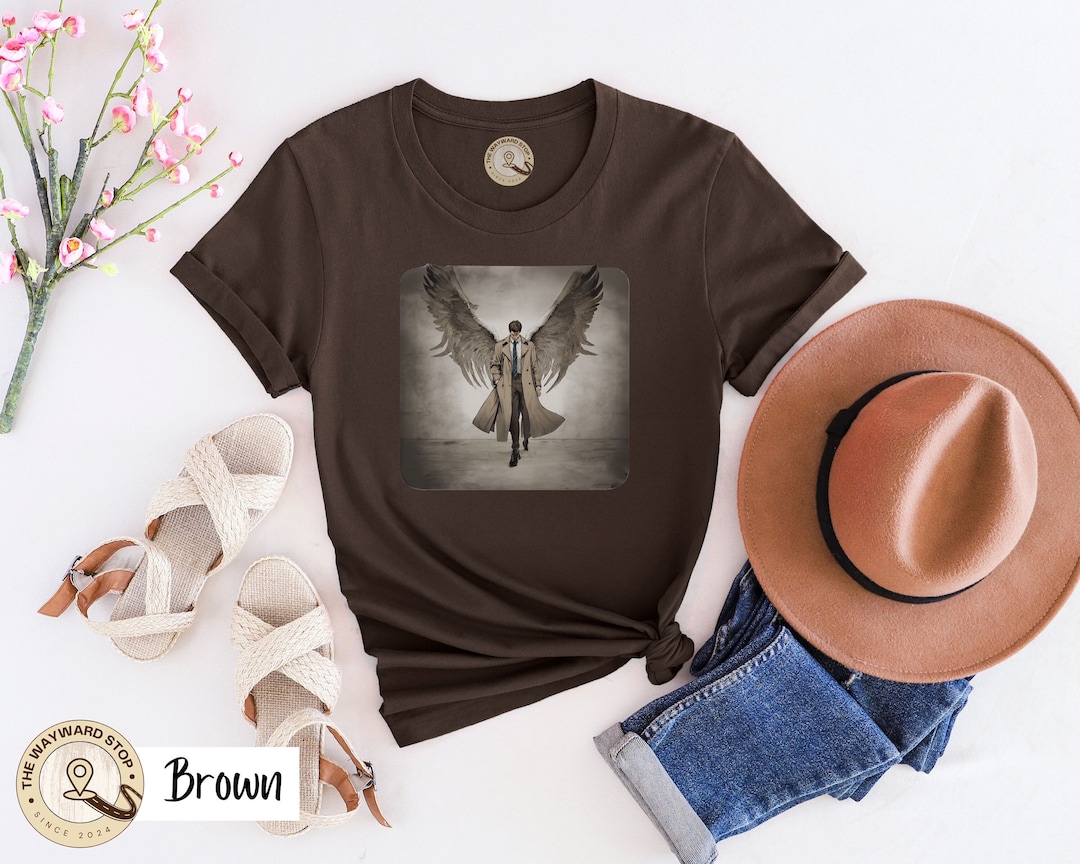 Supernatural Castiel Graphic T-shirt, 90s Vintage Tee, Retro Style ...