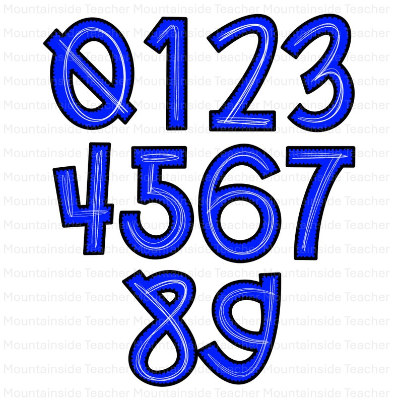 Scribble Doodle Letters, Bright Doodle Alphabet, PNG Bundle ...